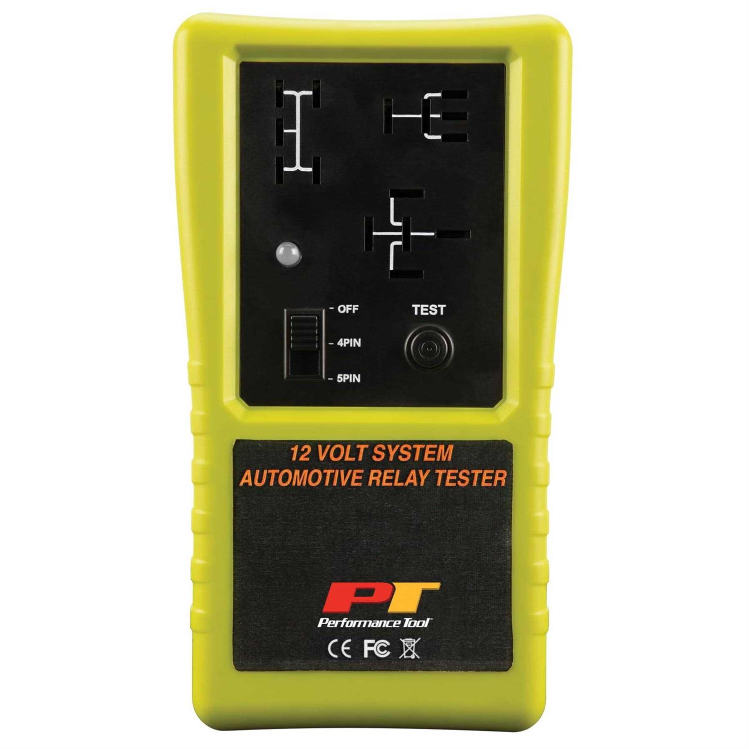Performance Tool 3009 Compact Cordless Automotive Relay Tester for 12 ...