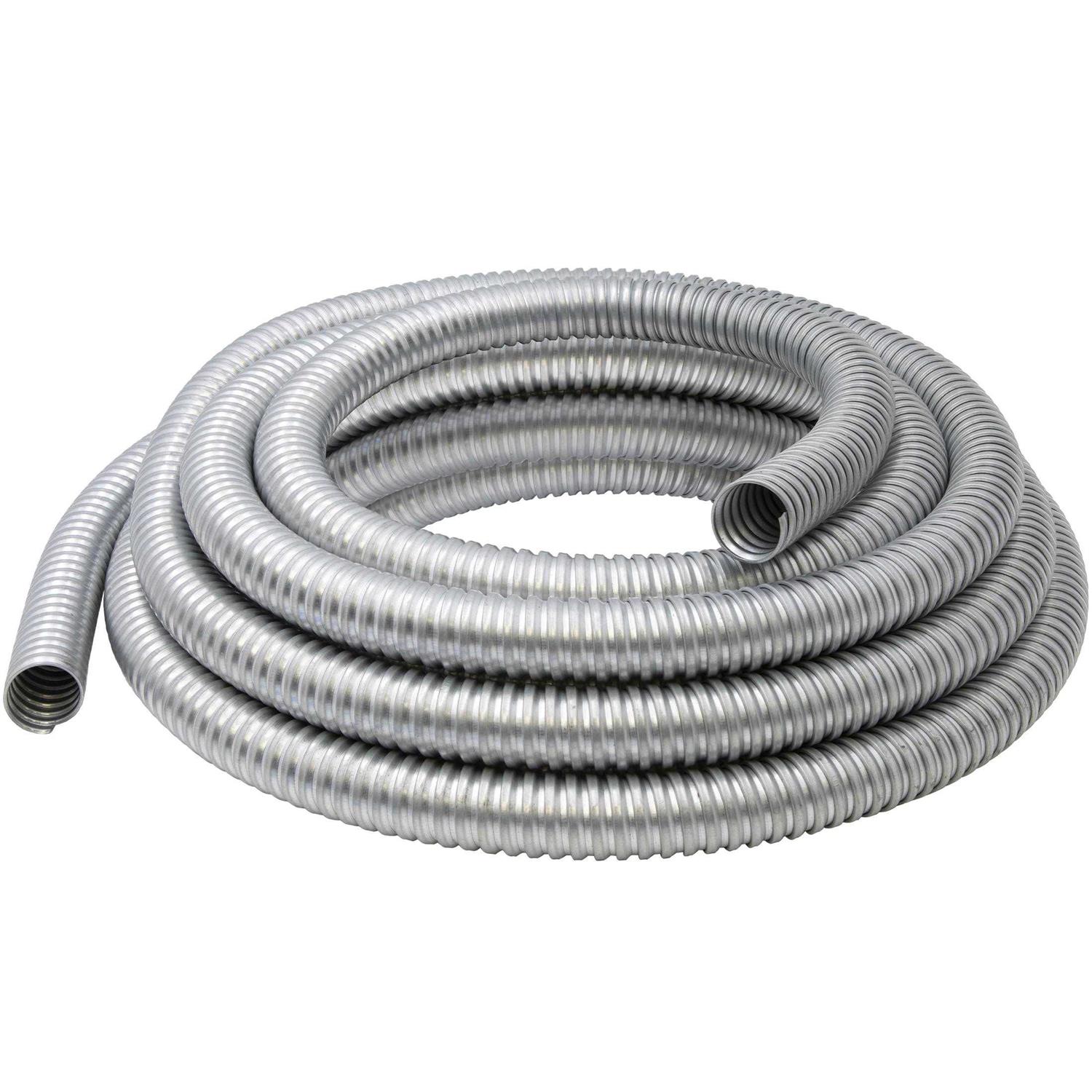 Maxxima 25 ft. Galvanized Steel Flexible Conduit - Hardware&Tools ...