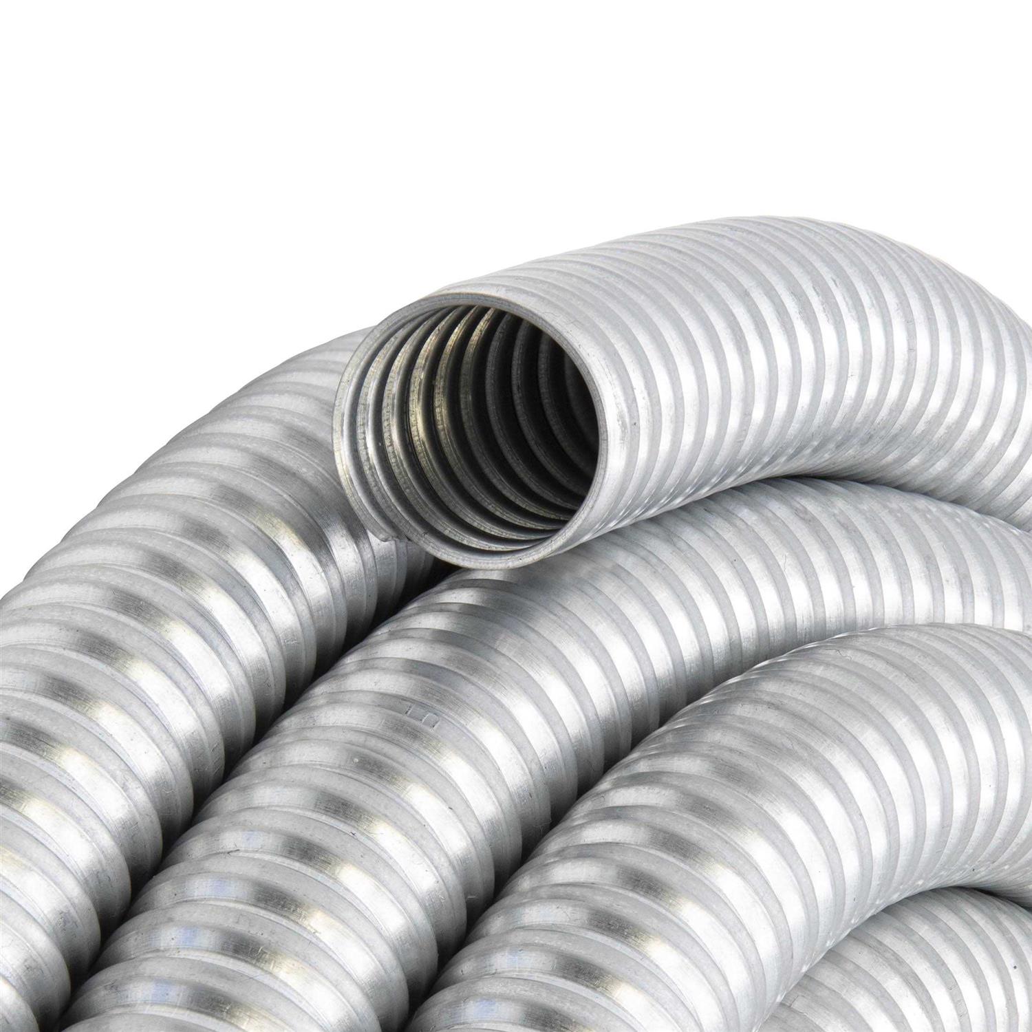 Maxxima 25 ft. Galvanized Steel Flexible Conduit - Hardware&Tools ...