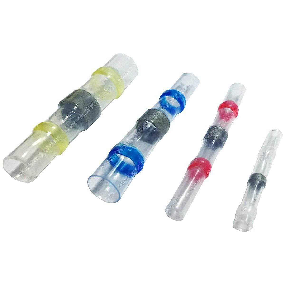 Electriduct Heat Shrink Solder Sleeve Crimpless Butt Connectors ...