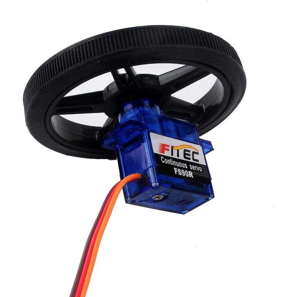 te_totalhill.com Feetech fs90r 360 degree continuous rotation micro servo motor + rc tire wheel ...