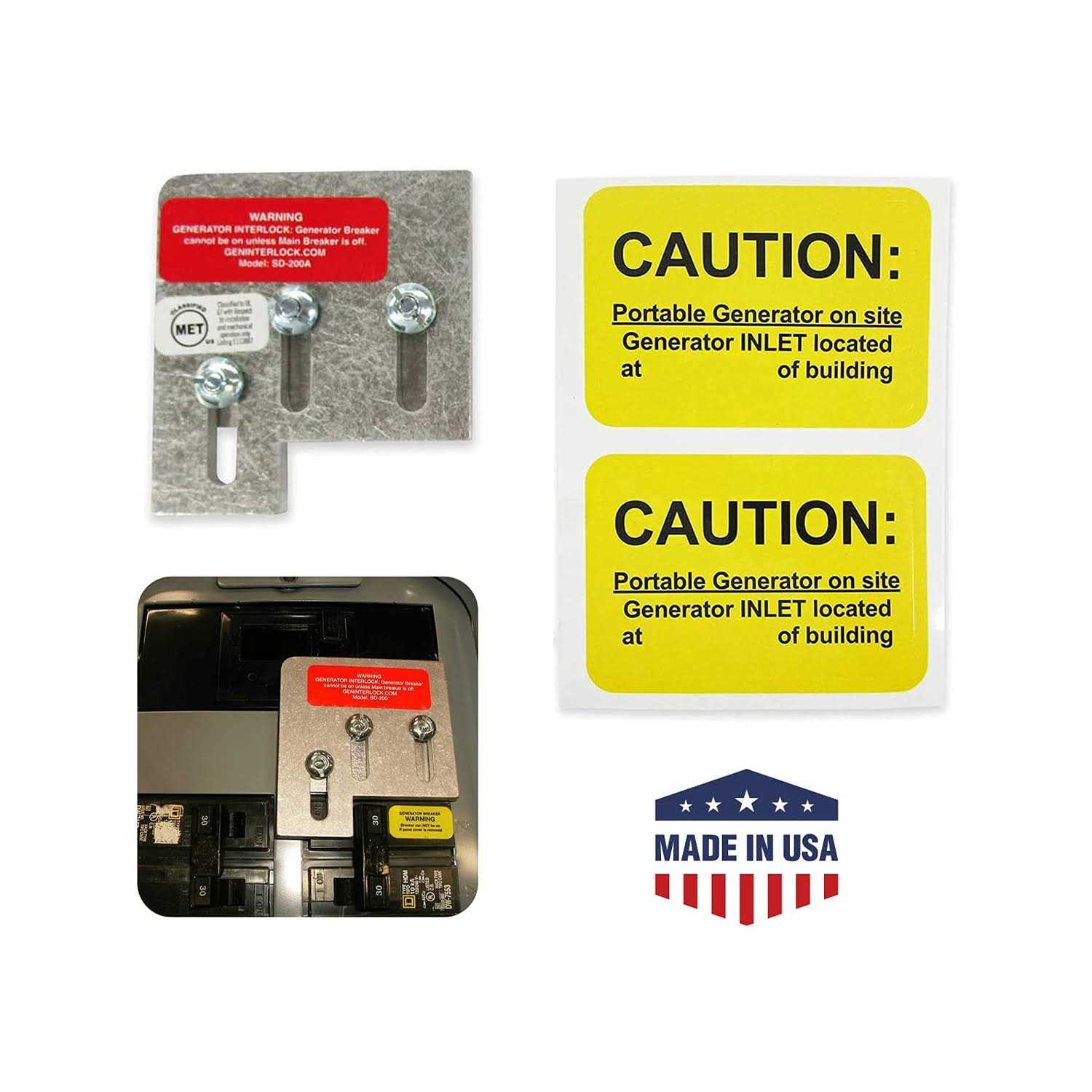 Geninterlock Sd-200A Square D Electrical Panels Interlock Kit For Safe ...