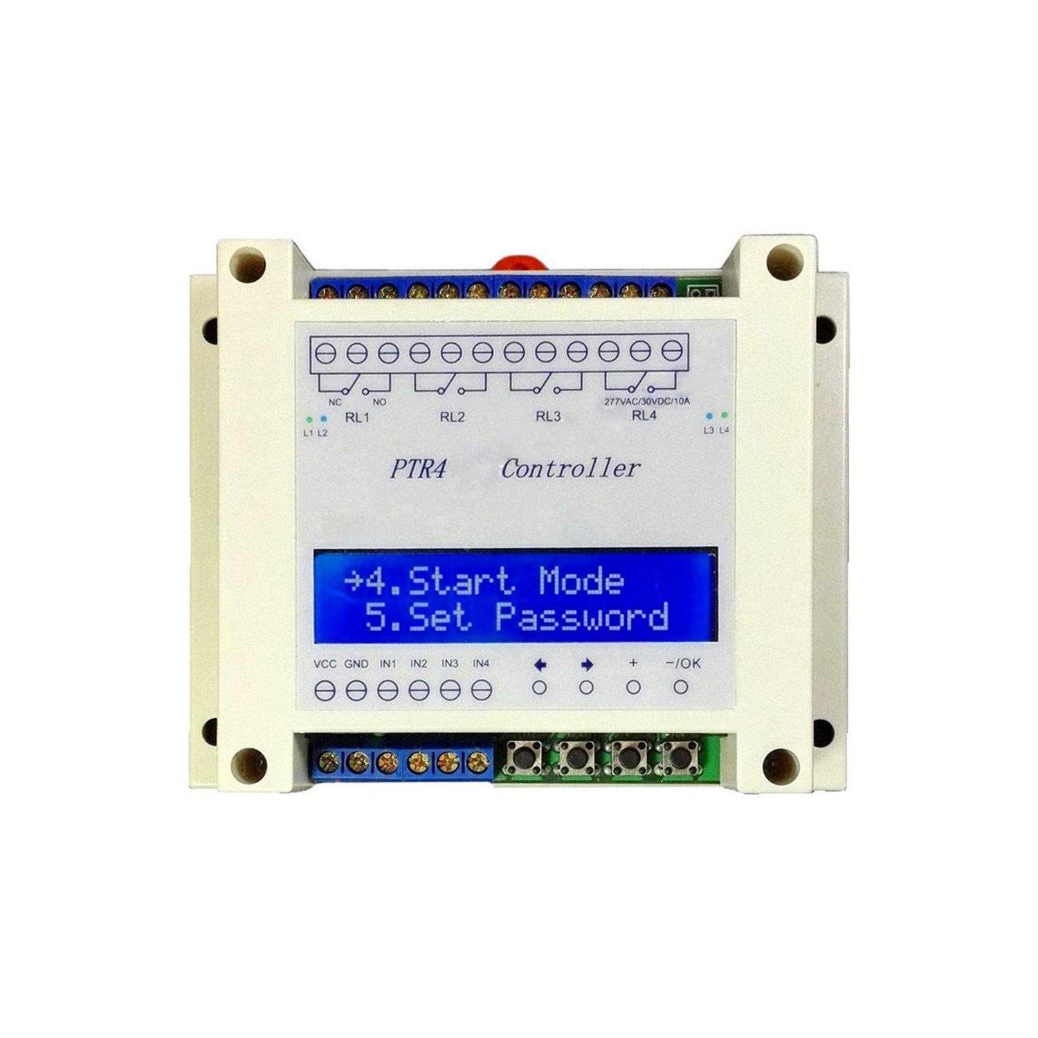 NOYITO 4-Channel Programmable Time Relay Controller 99-Step Multi ...