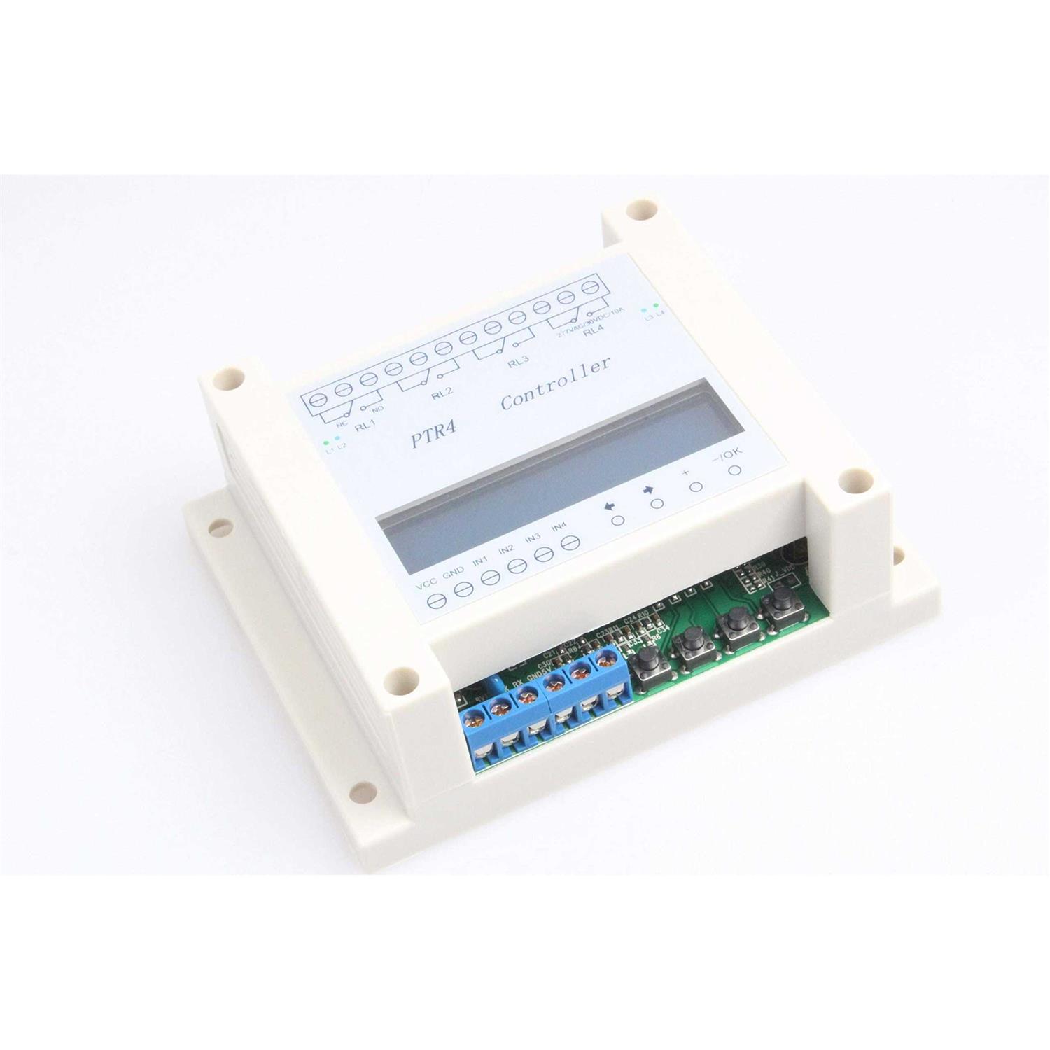 NOYITO 4-Channel Programmable Time Relay Controller 99-Step Multi-Channel Timing Trigger ...