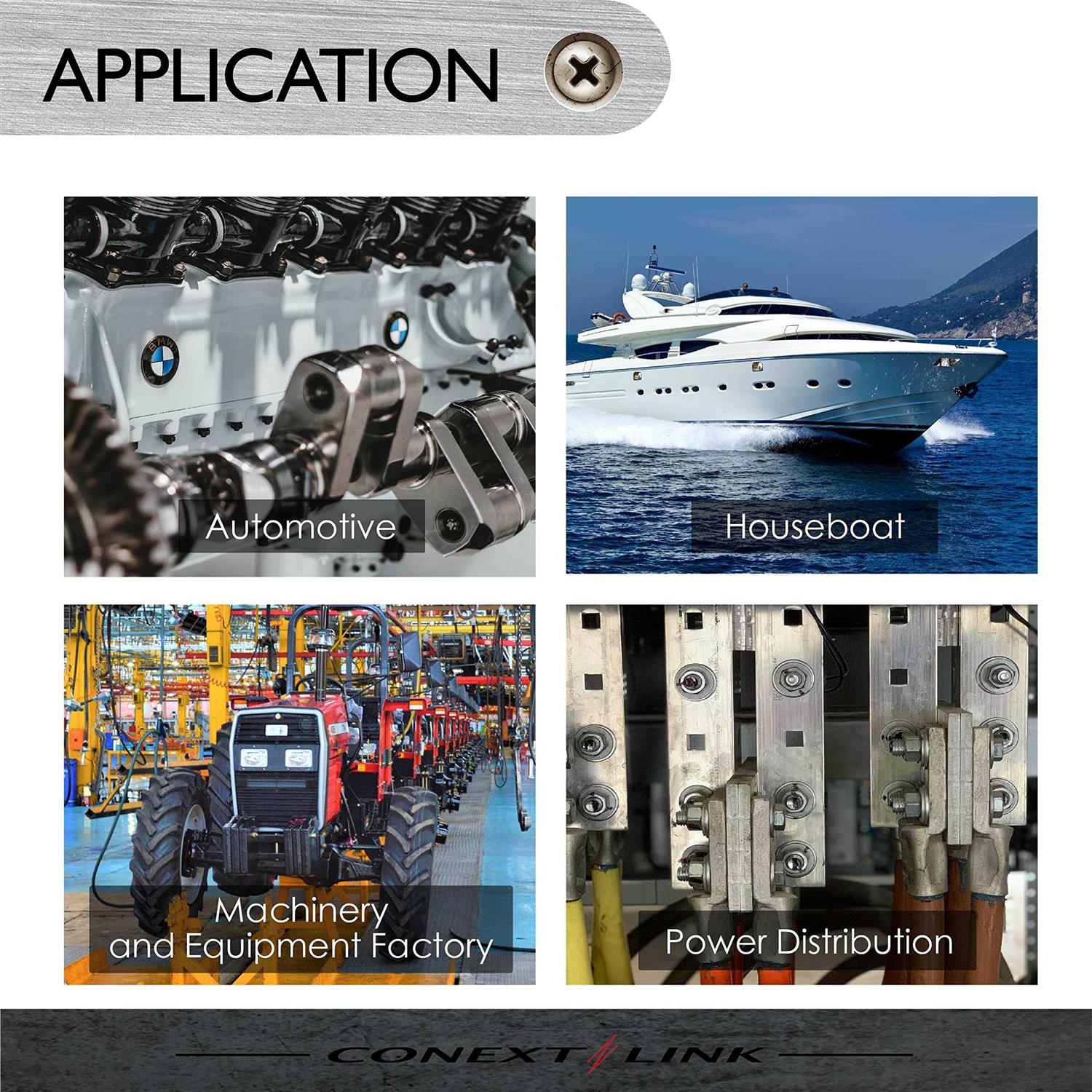 Conextlink 5pcs Waterproof IP68 Nylon Firewall Bushing Grommet Cable ...