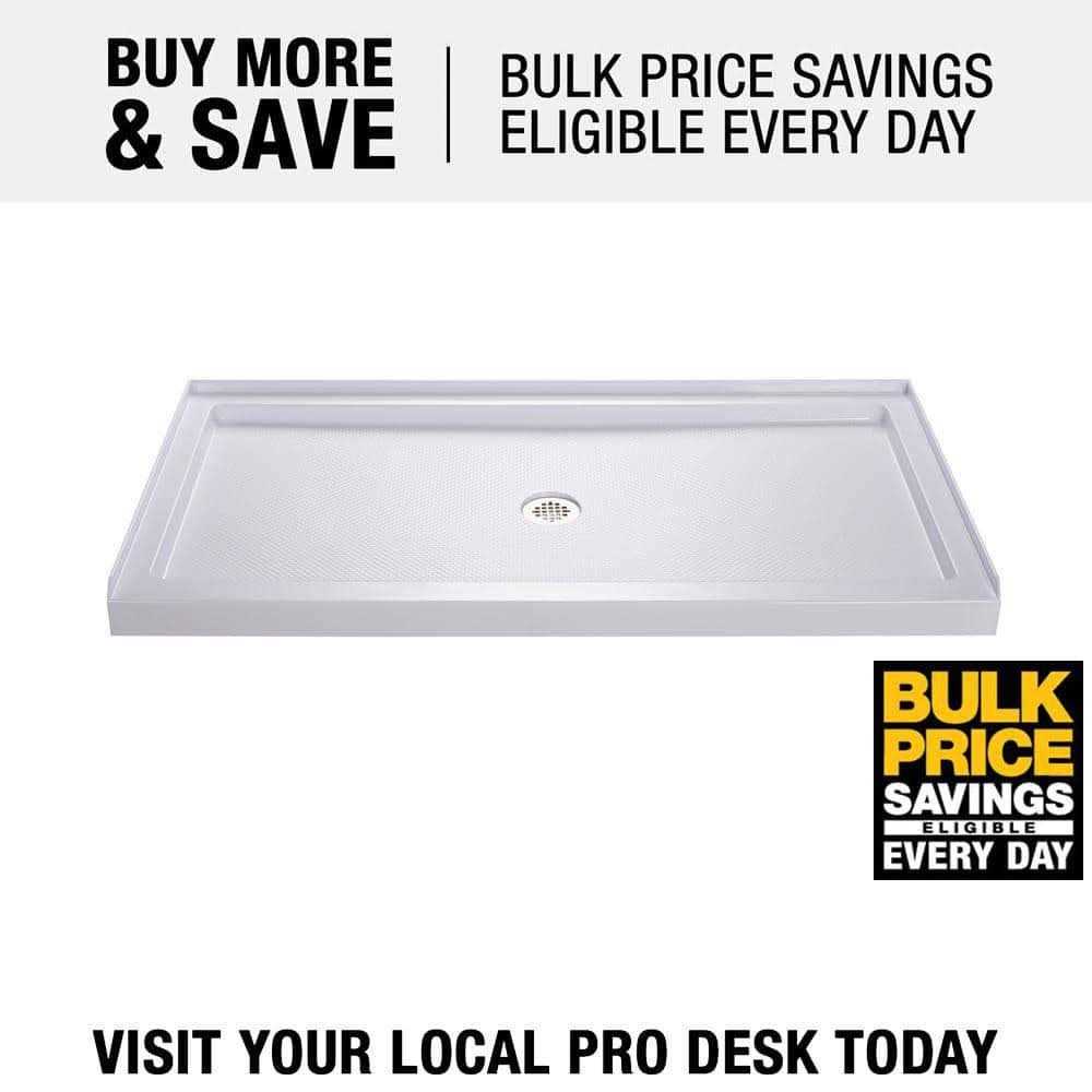 DreamLine DLT-1132600 SlimLine 32 in. x 60 in. Single Threshold Shower ...