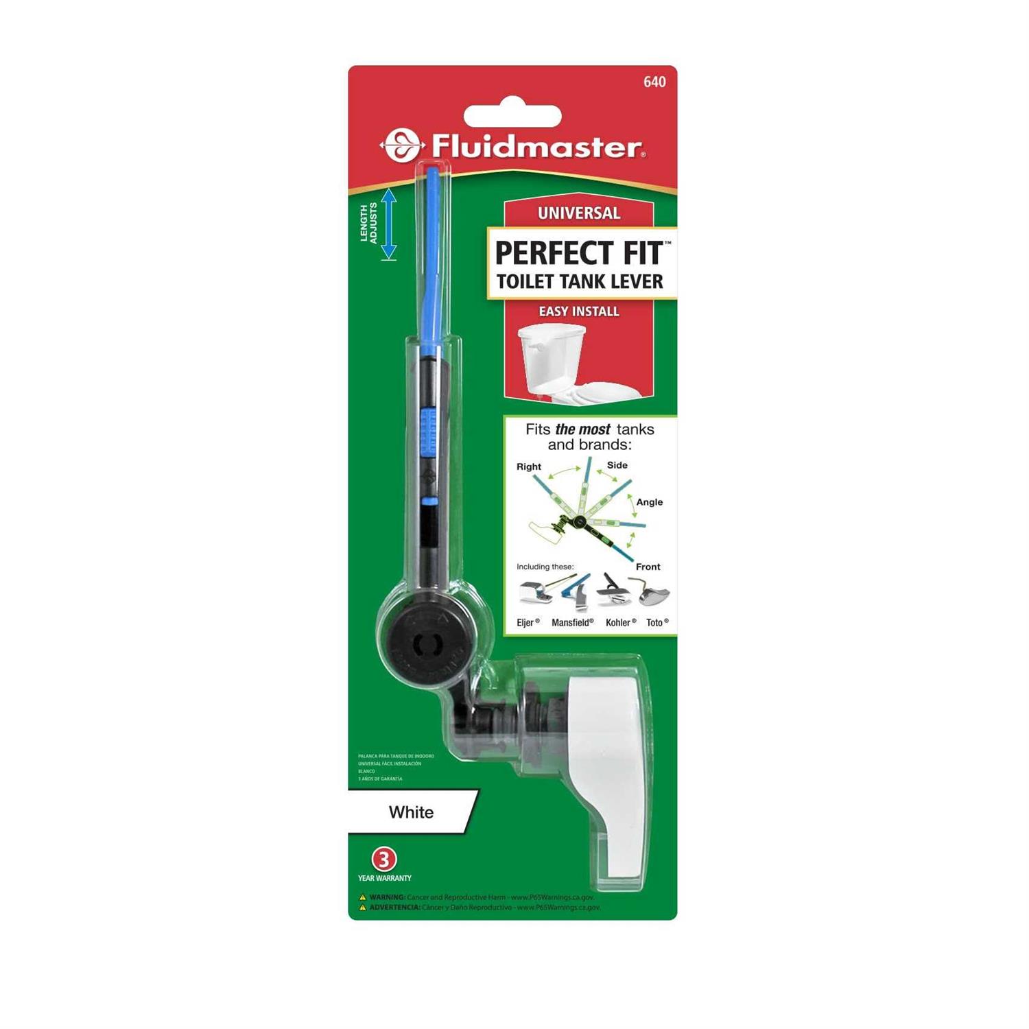 Fluidmaster Perfect Fit Universal Toilet Tank Lever 640 - Hardware ...