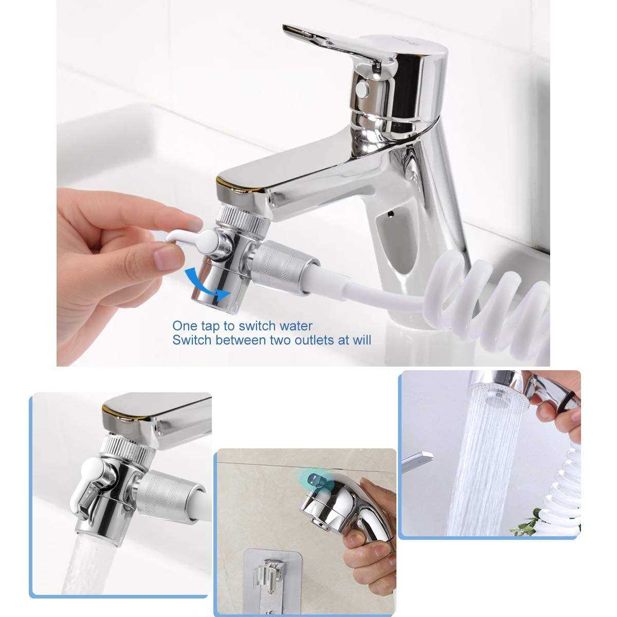 Hand Shower Sink Shower Hose Sprayer for Hair Washing,Faucet Rinser Set ...