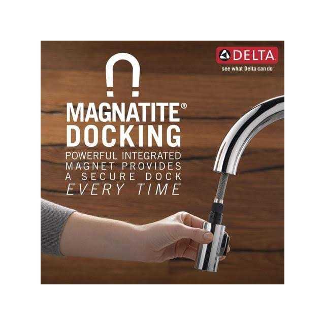 Delta Leland Single Handle Pull-Down Kitchen Faucet 9178-SP-DST ...