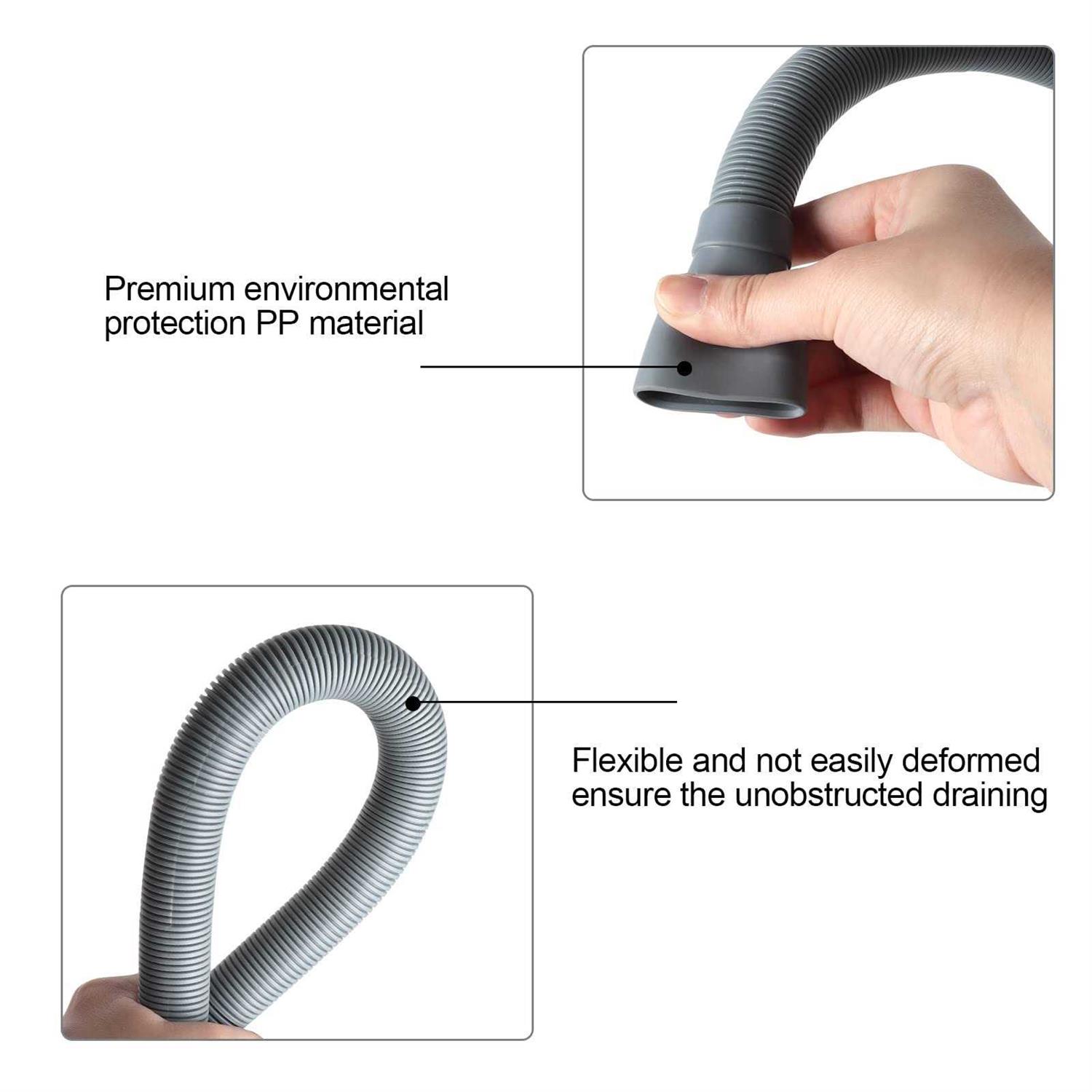 Manste Universal Washing Machine Drain Hose Extension Kit Includes ...