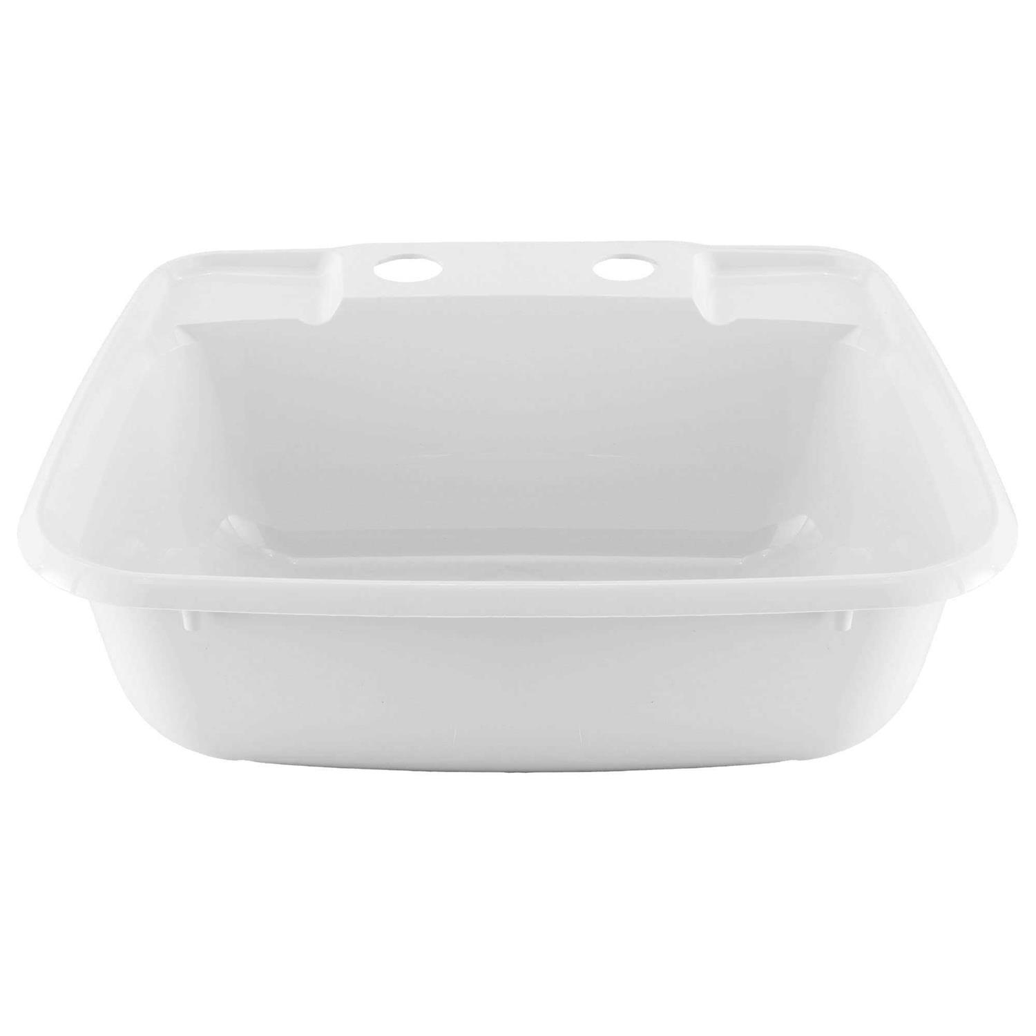RecPro Rectangle RV Bathroom Sink Single Bowl Lavatory Sink - Hardware ...