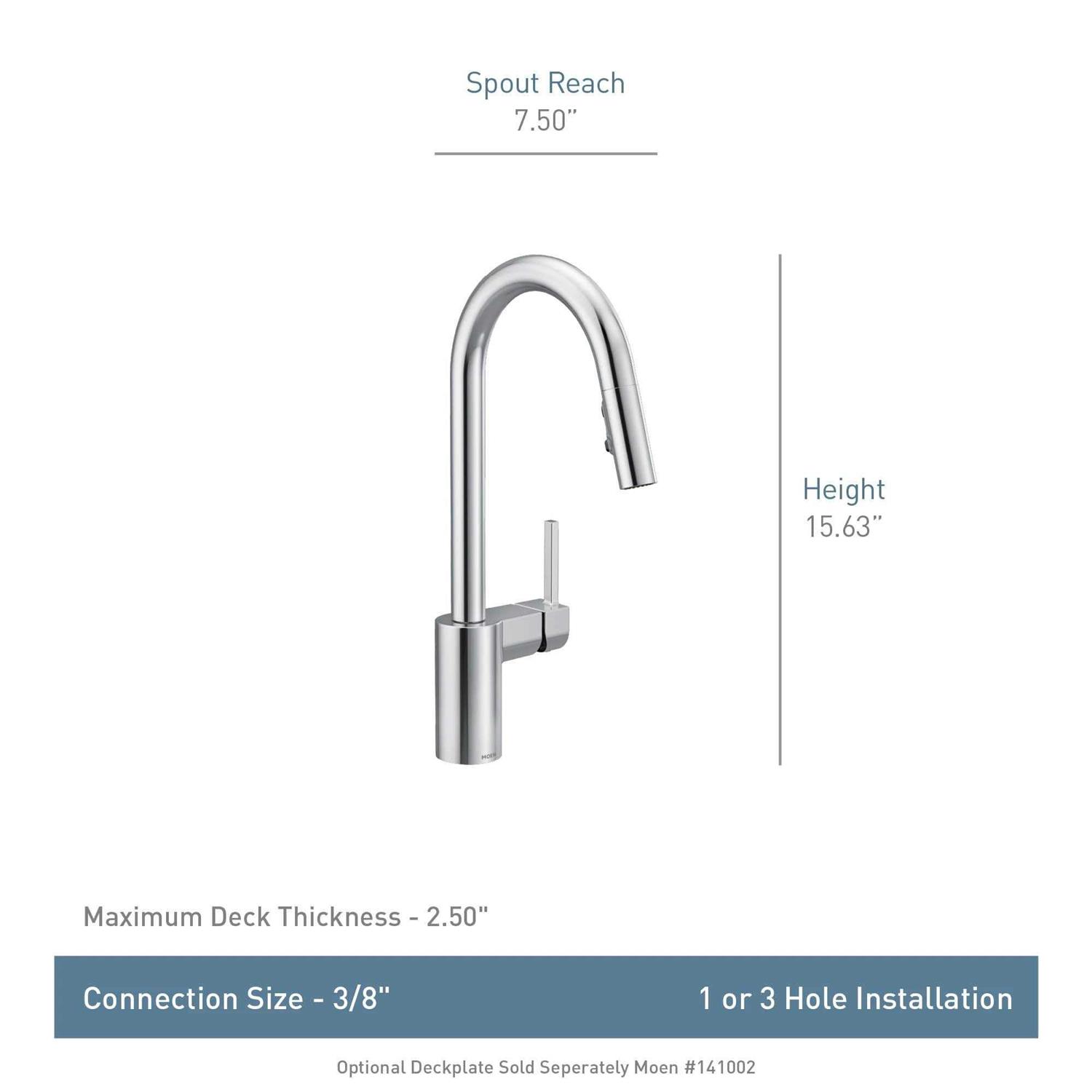 Moen Align One Handle Pulldown Kitchen Faucet 7565 - Hardware&Tools ...
