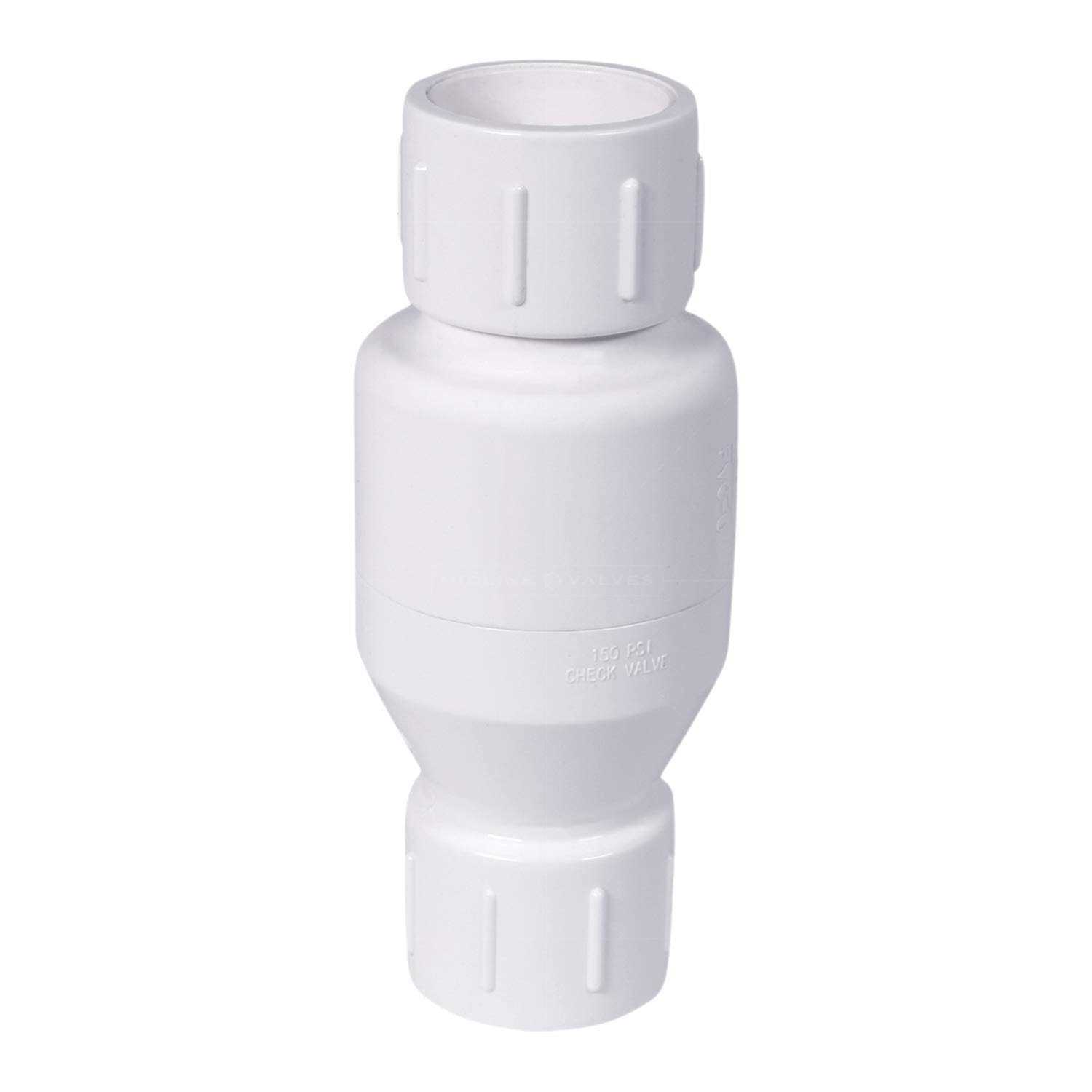 Midline Valve PVC Inline Check Valve for Backflow Prevention FIP White ...