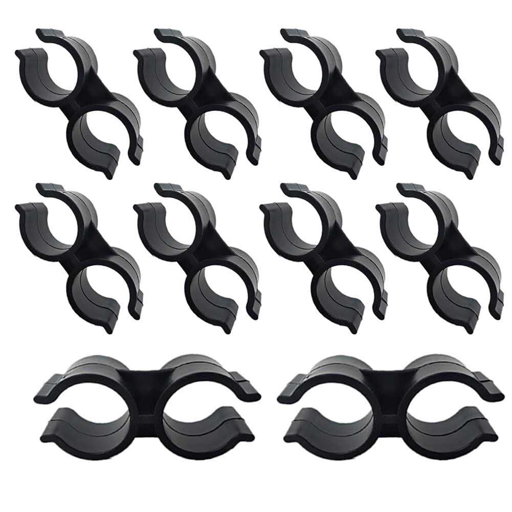 SCRTB Double Pipe Clamp 10 Pcs Pipe Clamp Connection,Shelf Pole ...