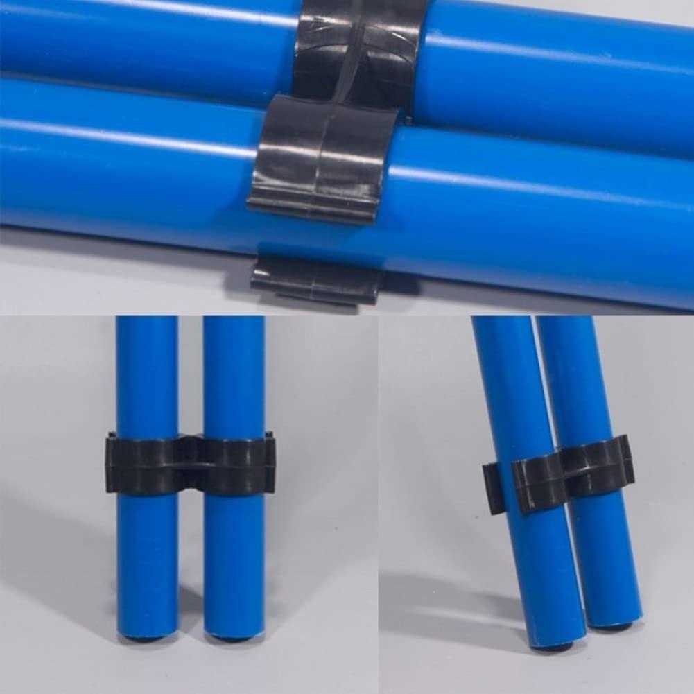 SCRTB Double Pipe Clamp 10 Pcs Pipe Clamp Connection,Shelf Pole ...