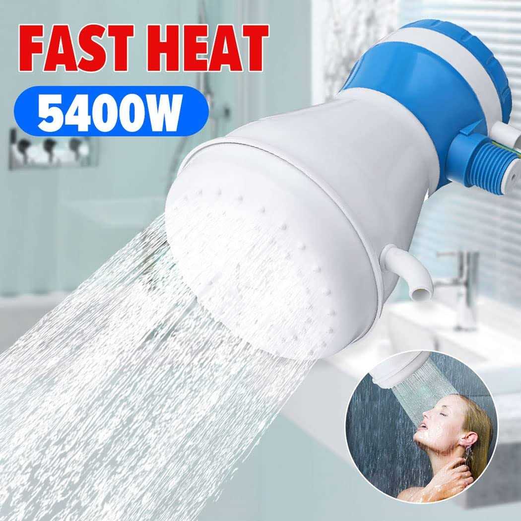 Instant Hot Shower 5400W Electric Shower Head Bathroom Instant Hot ...