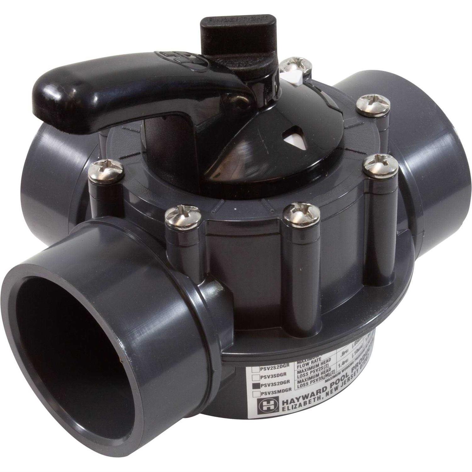 Hayward PSV3S2DGR 3 Port PVC Diverter Valve - Hardware&Tools Online Store