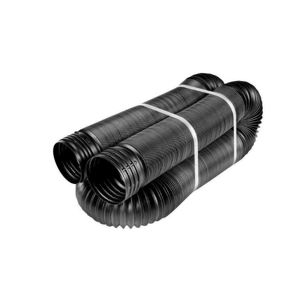 Flex-Drain 4 in. D x 50 ft. L Polypropylene Drain Pipe - Hardware&Tools ...
