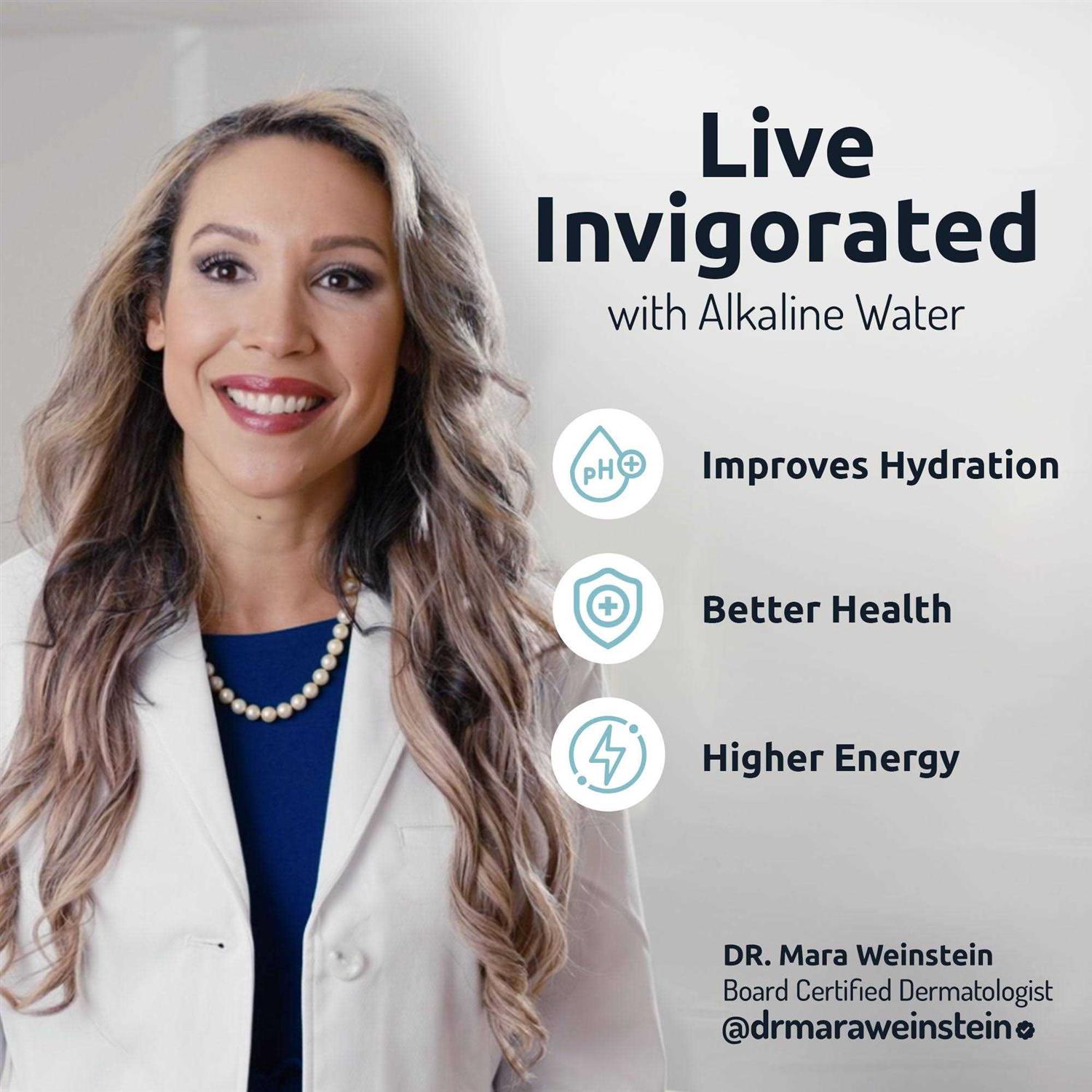 Invigorated Water Countertop Alkaline Water Filter pH RECHARGE 3F ...