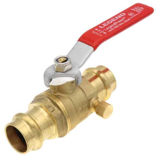Legend Valve P-202NL Full Port Press Ball Valve with Drain 101 ...
