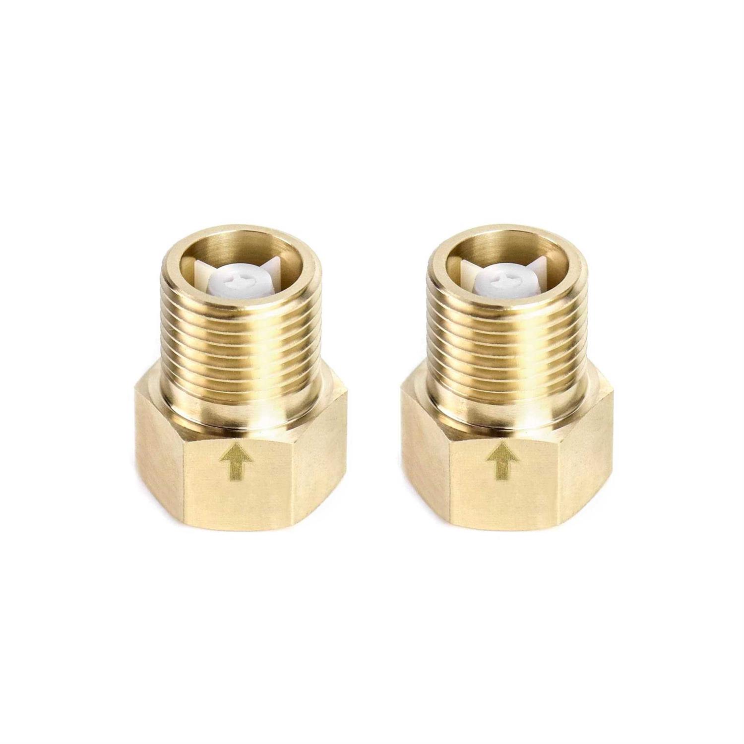 QWORK Brass One-way Check Valve 1/2 Female to 1/2 Male Thread of ...
