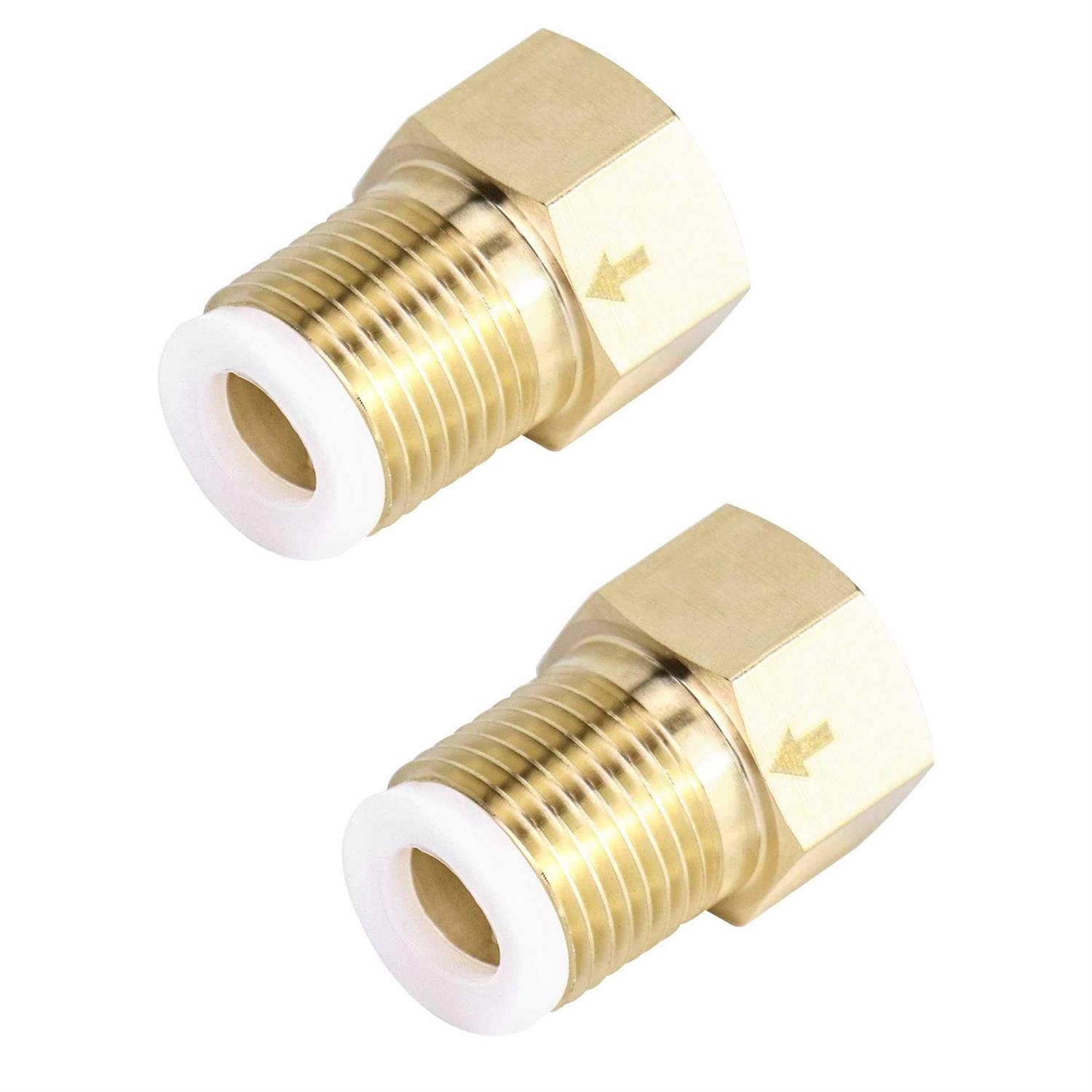 QWORK Brass One-way Check Valve 1/2 Female to 1/2 Male Thread of ...