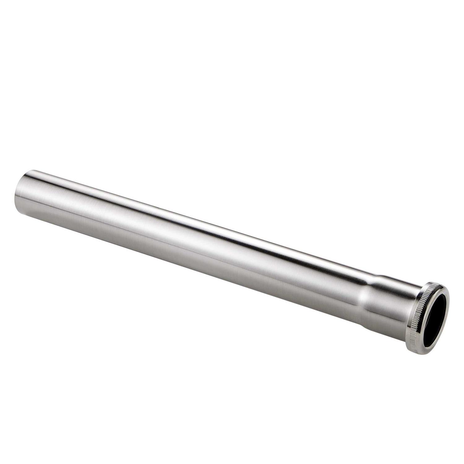 Fipoque Brass Slip Joint Extension Tube 1-1/4” OD x 12” with Nut and ...