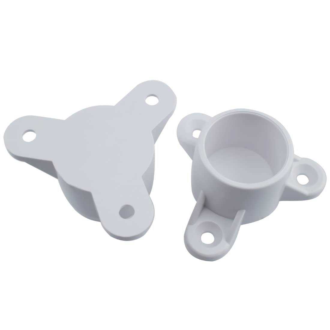 SDTC Tech 4-Pack PVC Table Leg Cap Fittings Furniture Grade Rod Holder ...