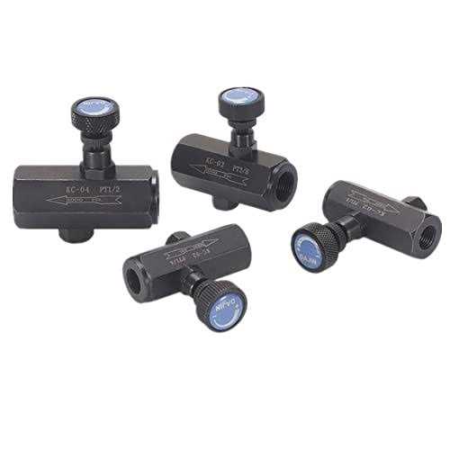 Flow Control Valve 1/2 Throttle Valve Check Valve NPT 3000PSI Carbon ...