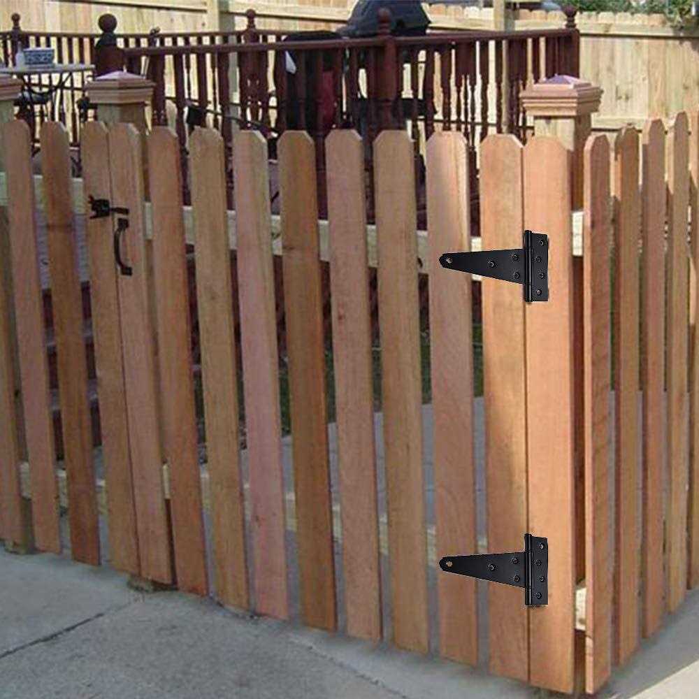 Heavy Duty Gate Hardware Kit,with Self Locking Gate Latch,2 Pcs 6inch T ...
